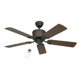 Deckenventilator ECO ELEMENTS, Rotorblatt-&Oslash; 1320 mm, Nussbaum / Buche / braun antik / bronze kaiserkraft