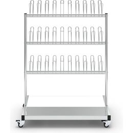 Kongamek Schuh- und Stiefeltrockenwagen, f&uuml;r bis zu 30 Paar Schuhe, LxBxH 870 x 540 x 1200 mm