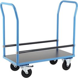eurokraft pro Reifentransportwagen, Ladefl&auml;chen-LxB 970 x 500 mm, Vollgummi