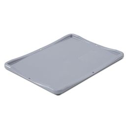 Auflagedeckel f&uuml;r Euronorm-Beh&auml;lter, LxB 400 x 300 mm, grau kaiserkraft