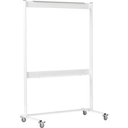 SMIT VISUAL Fahrgestell für Präsentationsschrank, HxT 1950 x 680 mm, weiß