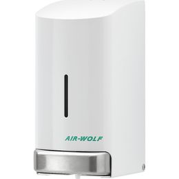 AIR-WOLF Edelstahl-Seifenspender, Inhalt 0,8 l, wei&szlig; beschichtet