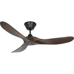 Deckenventilator ECO GENUINO, Rotorblatt-&Oslash; 1220 mm, nuss / mattschwarz kaiserkraft