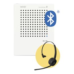 Gegensprechanlage VoiceBridge Bluetooth, 1 Sprechstelle, 1 Headset, kontaktlos, netzbetrieben kaiserkraft