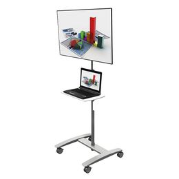 Dataflex Trolley VIEWMATE COMBO AV, f&uuml;r einen Monitor, silber
