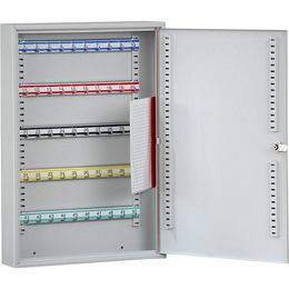 Schlüsselschrank, 50 Haken, HxBxT 550 x 380 x 80 mm, lichtgrau kaiserkraft
