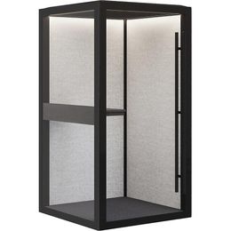Meetingbox Zen Pod Essentials, HxBxT 2310 x 1200 x 1200 mm, Small, Textil / Aluminium / Glas kaiserkraft
