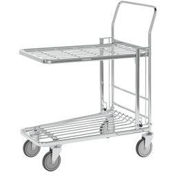 Kongamek Einkaufswagen, verzinkt, LxBxH 860 x 530 x 1010 mm, Tragfähigkeit 300 kg