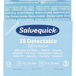 Refill f&uuml;r SALVEQUICK, 6 VE Pflaster-Strips, detectable, je 35 Stk, VE &agrave; 6 Stk kaiserkraft