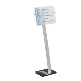 Durable Bodenständer CRYSTAL SIGN, für Format DIN A3, Aluminium