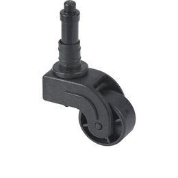 Ersatzrolle mit Feder, f&uuml;r Rollhocker TWINCO, Kunststoff, schwarz kaiserkraft