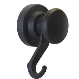 Maul Magnet mit Karussell-Haken, schwarz, VE 3 Stk, &Oslash; 53 mm, Haftkraft 10 kg