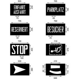 Schablonenset, Set 1, bestehend aus 8 Einzelschablonen kaiserkraft