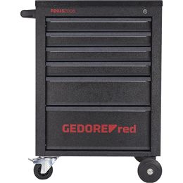 Gedore Werkstattwagen MECHANIC, bef&uuml;llt, 6 Schubladen, 129 Teile, schwarz, HxBxT 910 x 628 x 418 mm