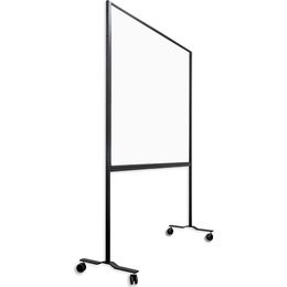eurokraft pro Mobiles Whiteboard WORKBOARD, Stahl, lackiert, BxH 1500 x 1200 mm