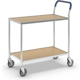 Kongamek Tischwagen KOMFORT, Böden Buche-Dekor, LxBxH 840 x 435 x 900 mm