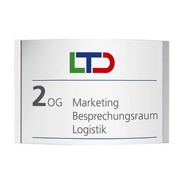 ORLANDO&trade; Wegweiser, DIN A4 quer, HxB 210 x 320 mm, silber kaiserkraft