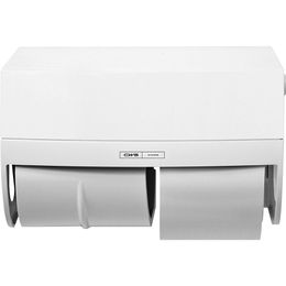 CWS ParadiseLine Toilettenpapierspender, f&uuml;r 2 Haushaltsrollen, HxBxT 270 x 190 x 200 mm, wei&szlig;