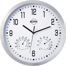 Wanduhr, Ø 250 mm, Funkuhrwerk, Zifferblatt weiß kaiserkraft