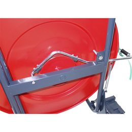 Bandabroller Premium Black X f&uuml;r PP-, PET- und Stahlband, f&uuml;r Bandbreite 13 - 19 mm, fahrbar, mit Ablagefach kaiserkraft