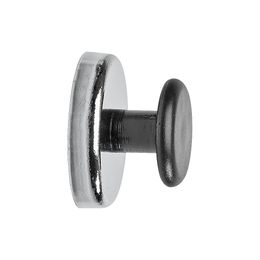 Maul Kraft-Magnet mit Griffknopf, VE 10 Stk, &Oslash; 38 mm, Haftkraft 5 kg, hellsilber
