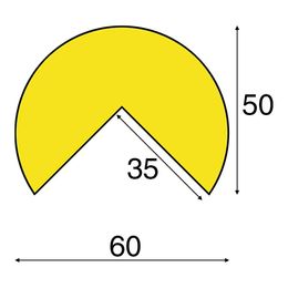 SHG Knuffi&reg; Eckenschutz, Typ A+, 1-m-St&uuml;ck, rot / wei&szlig;