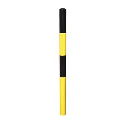 Moravia Sperrpfosten Morion, zum Einbetonieren, &Oslash; 60 mm, schwarz-gelb lackiert, 1 &Ouml;se