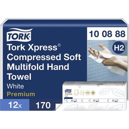 Tork Xpress komprimierte Multifold-Papierhandtücher, VE 2040 Stk, weiß, LxB 320 x 212 mm