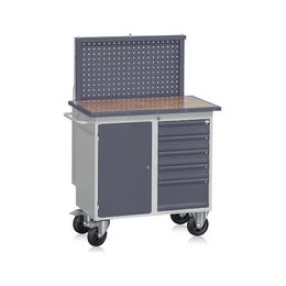 Lochwand für mobile Werkbank, ausziehbar, HxBxT 630 x 875 x 100 mm kaiserkraft