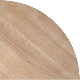 eurokraft pro Verkettungsplatte, 90&deg; Viertelkreis, BxT 800 x 800 mm, Nussbaum