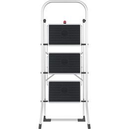 Hailo Klapptritt K70 StandardLine, Aluminium-Gestell, Tragf&auml;higkeit 150 kg, 3 Stufen, Tritth&ouml;he 690 mm