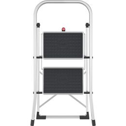 Hailo Klapptritt K70 StandardLine, Aluminium-Gestell, Tragf&auml;higkeit 150 kg, 2 Stufen, Tritth&ouml;he 460 mm