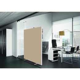 EasyScreen Trennwand easyScreen, HxT 1740 x 390 mm, sand, Breite 1600 mm