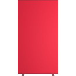 EasyScreen Trennwand easyScreen, HxT 1740 x 390 mm, rot, Breite 940 mm