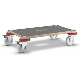 Wagner Transportroller MaxiGRIP, rechteckig, mit FSC&reg;-Zertifizierung, LxBxH 520 x 320 x 123 mm, Tragf&auml;higkeit 200 kg