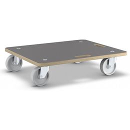Wagner Transportroller MaxiGRIP, rechteckig, mit FSC&reg;-Zertifizierung, LxBxH 590 x 490 x 135 mm, Tragf&auml;higkeit 400 kg