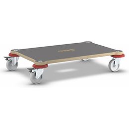 Wagner Transportroller MaxiGRIP, rechteckig, mit FSC&reg;-Zertifizierung, LxBxH 600 x 400 x 123 mm, Tragf&auml;higkeit 200 kg