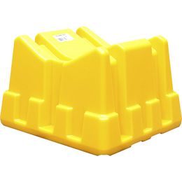 Universal-Fassbock aus PE, f&uuml;r 60- und 200-l-Fass, gelb kaiserkraft
