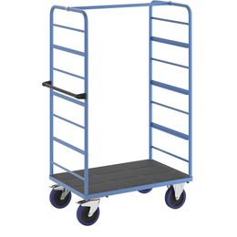 eurokraft pro Etagenwagen, 2 Seitenw&auml;nde, Ladefl&auml;chen-LxB 975 x 700 mm, 1 Etage, Vollelastik