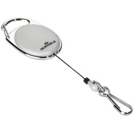 Durable Ausweishalter JOJO STYLE, mit Federhaken, VE 20 Stk, grau