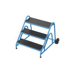 eurokraft pro Montagetritt, Stufen mit Siebdruckplatte, 3 Stufen