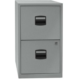 Bisley H&auml;ngeregistraturschrank PFA, 2 Sch&uuml;be, silber