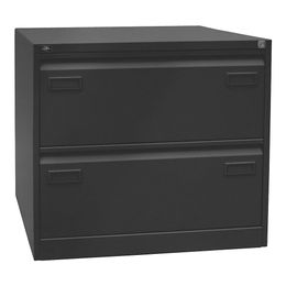 Bisley H&auml;ngeregistraturschrank LIGHT, 2-bahnig, 2 Sch&uuml;be, DIN A4, schwarz