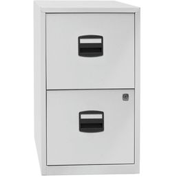 Bisley H&auml;ngeregistraturschrank PFA, 2 Sch&uuml;be, lichtgrau