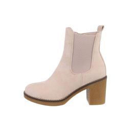 Ital-Design Stiefelette in Beige | Gr.: 37