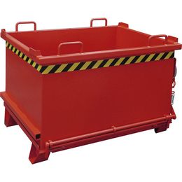 eurokraft pro Klappbodenbeh&auml;lter SB, Volumen 0,75 m&sup3;, Traglast 1500 kg, feuerrot