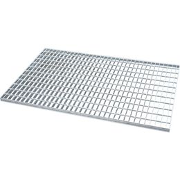 eurokraft pro Gitterrost, f&uuml;r Auffangwanne f&uuml;r 200-l-F&auml;sser, verzinkt, LxBxH 1200 x 800 x 360 mm