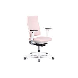 B&uuml;rostuhl Bianca, Synchronmechanik, rosa/wei&szlig; kaiserkraft