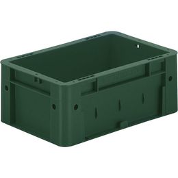 Schwerlast-Euro-Behälter, Polypropylen, Volumen 4,1 l, LxBxH 300 x 200 x 120 mm, Wände geschlossen, Boden geschlossen, grün, VE 8 Stk kaiserkraft