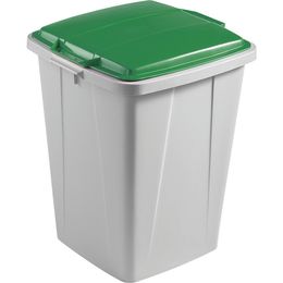 Durable Wertstoffbeh&auml;lter DURABIN&reg;, Volumen 90 l, HxBxT 610 x 520 x 490 mm, grau/gr&uuml;n
